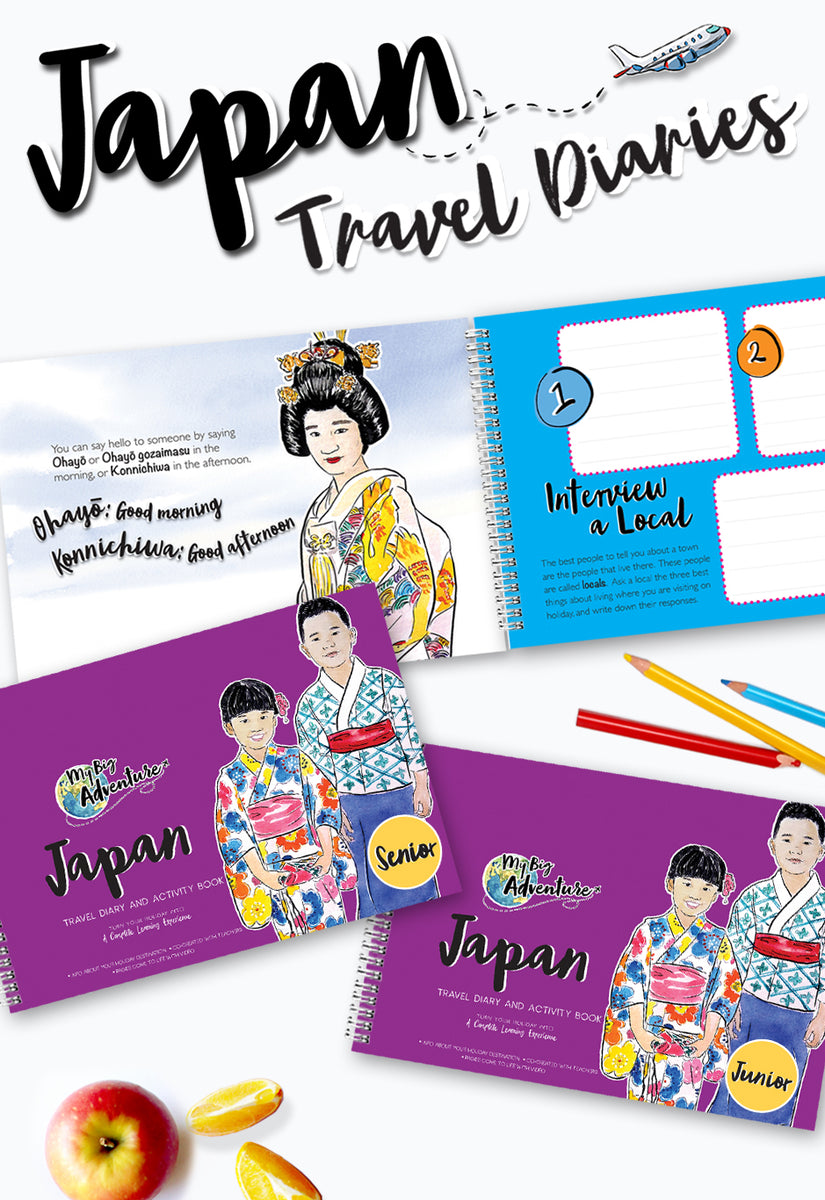 Japan Travel Diary & Activity Books – My Big Adventure