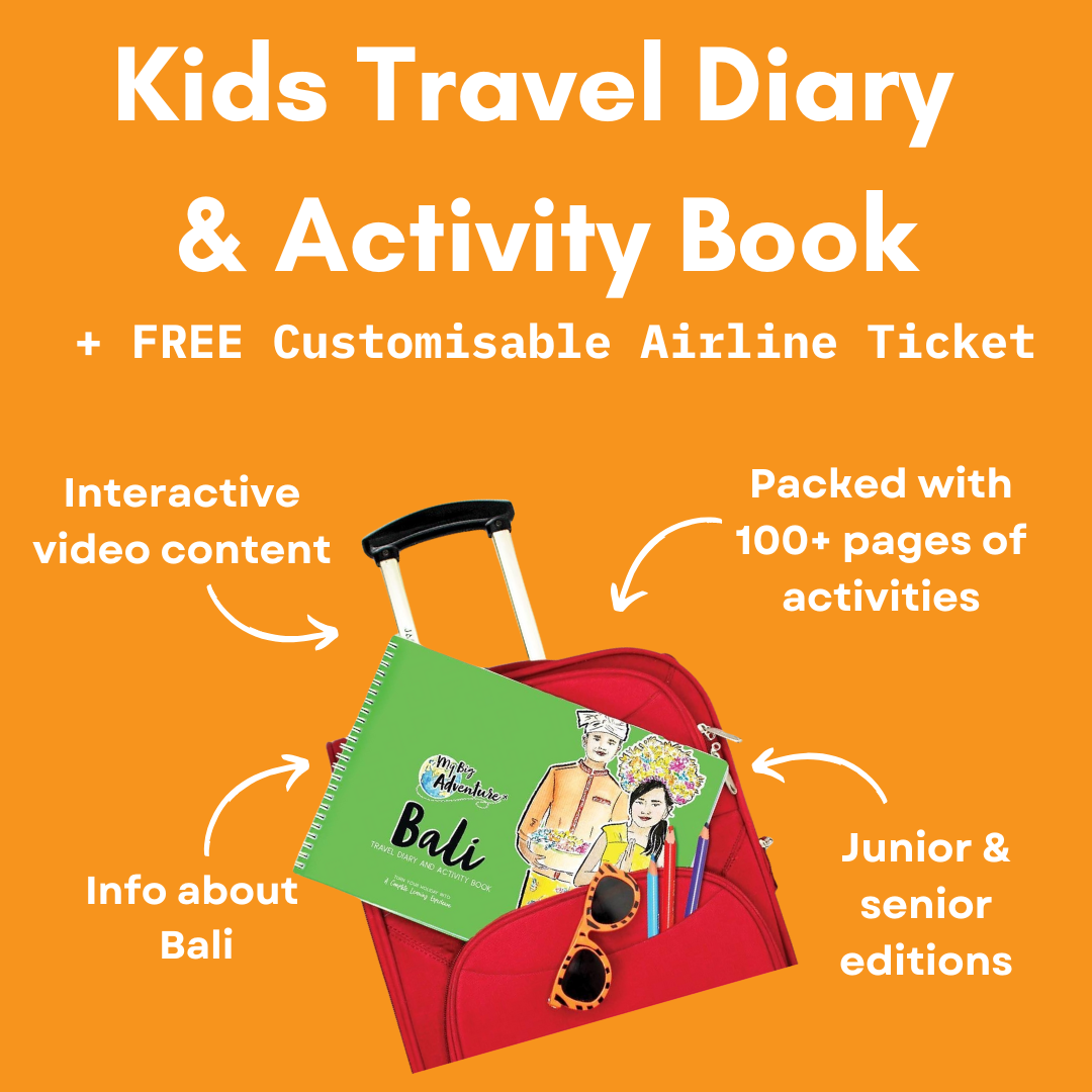 Bali Travel Diary & Activity Books Senior Edition - My Big Adventure ...