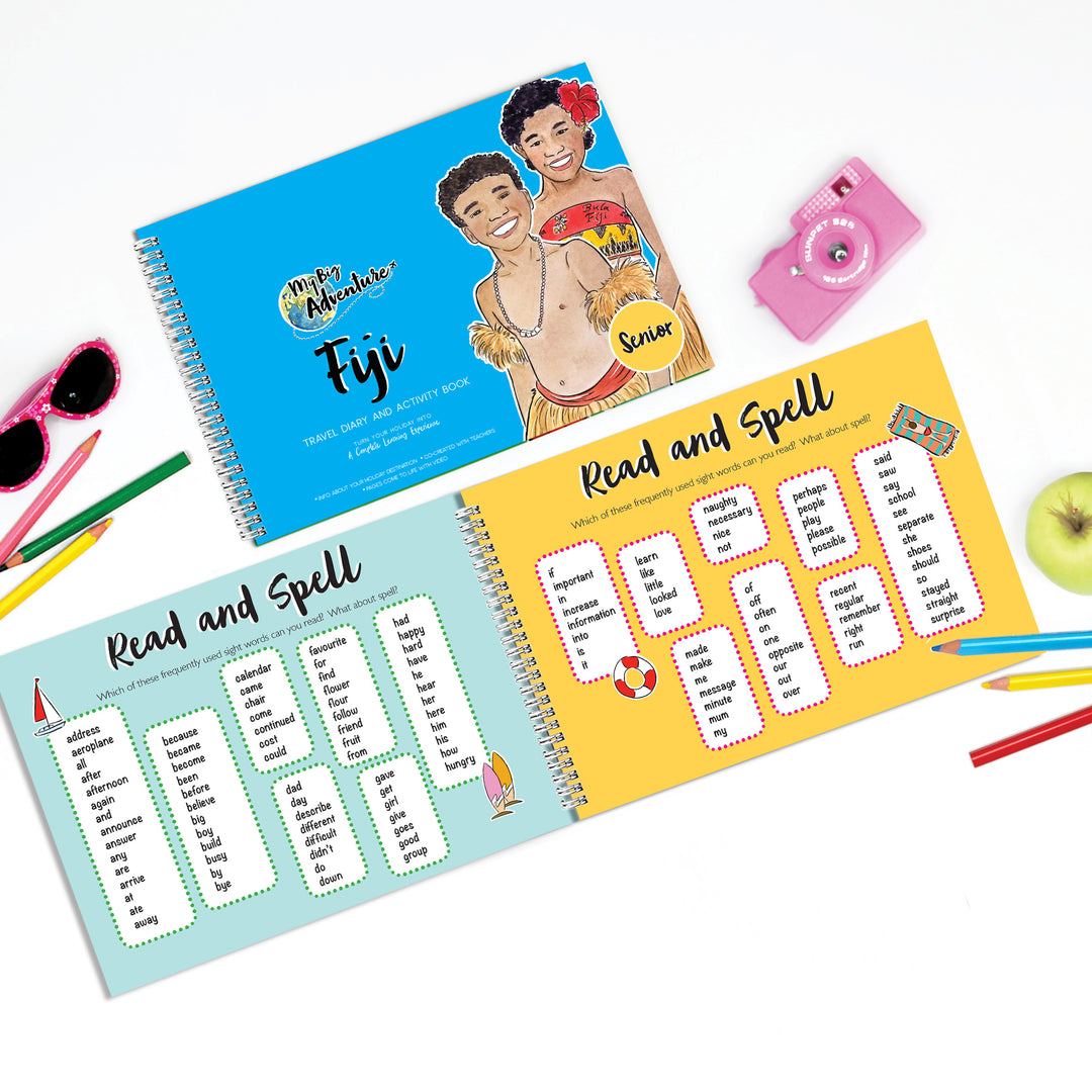 Fiji Travel Diary & Activity Books Senior Edition - My Big Adventure ...