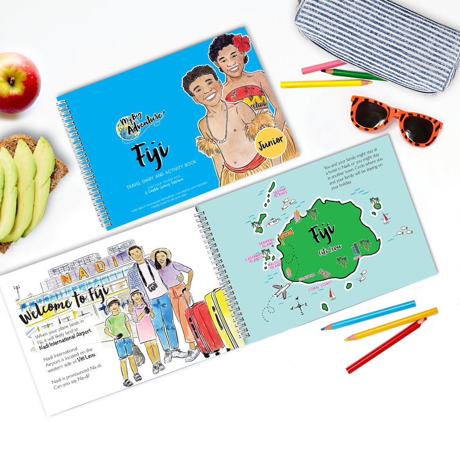 Fiji Travel Diary & Activity Books Junior Edition - My Big Adventure ...