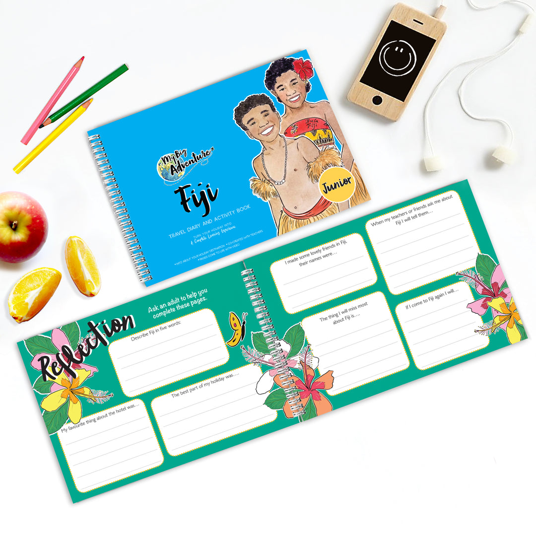 Fiji Travel Diary & Activity Books Junior Edition - My Big Adventure ...