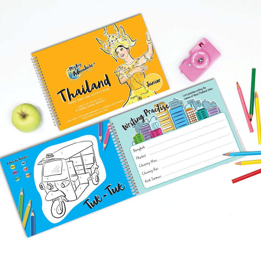 Thailand Travel Diary & Activity Books Junior Edition - My Big ...