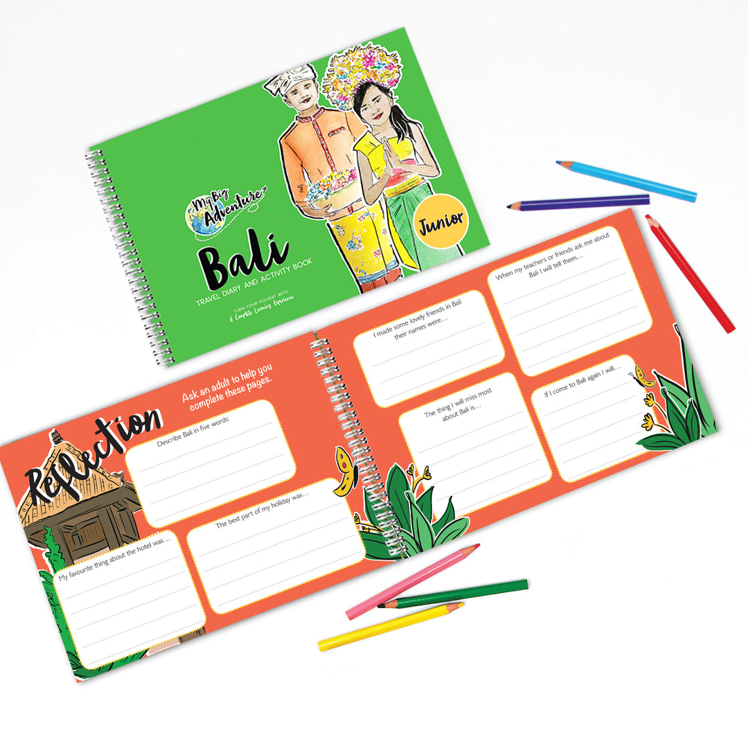 Bali Travel Diary & Activity Books Junior Edition - My Big Adventure ...