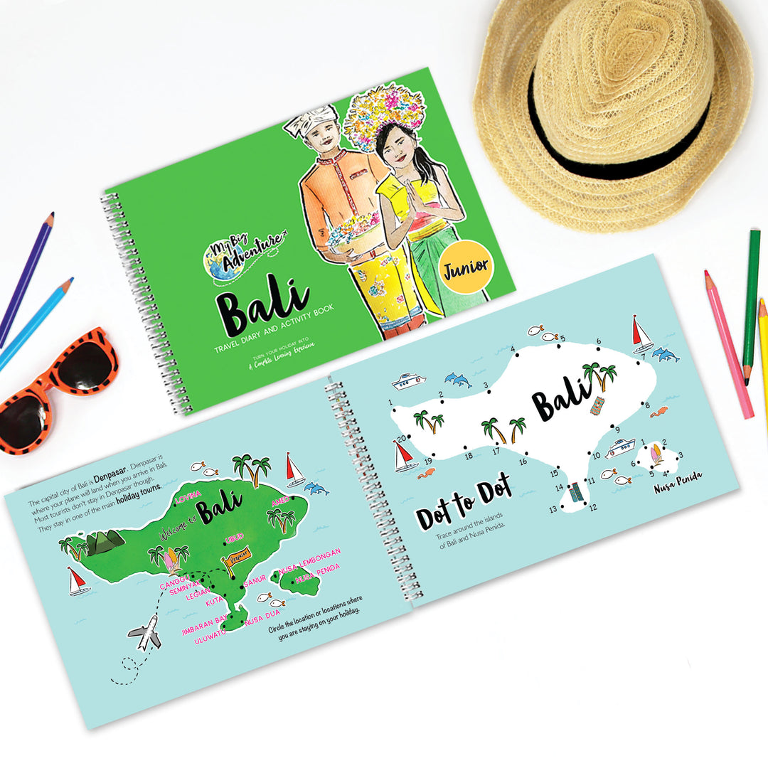 Bali Travel Diary & Activity Books Junior Edition - My Big Adventure ...