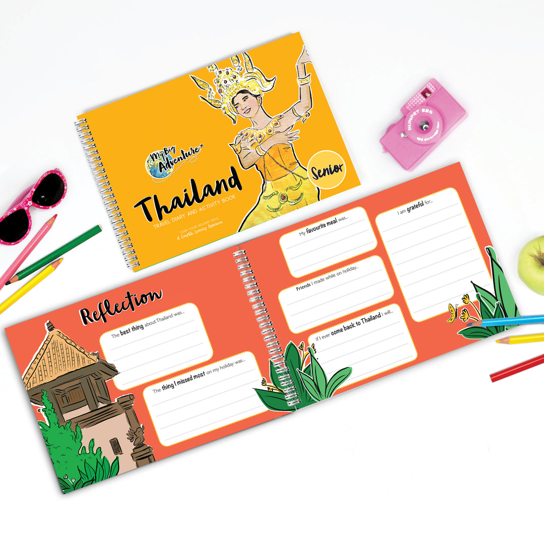 Thailand Travel Diary & Activity Books Senior Edition - My Big ...