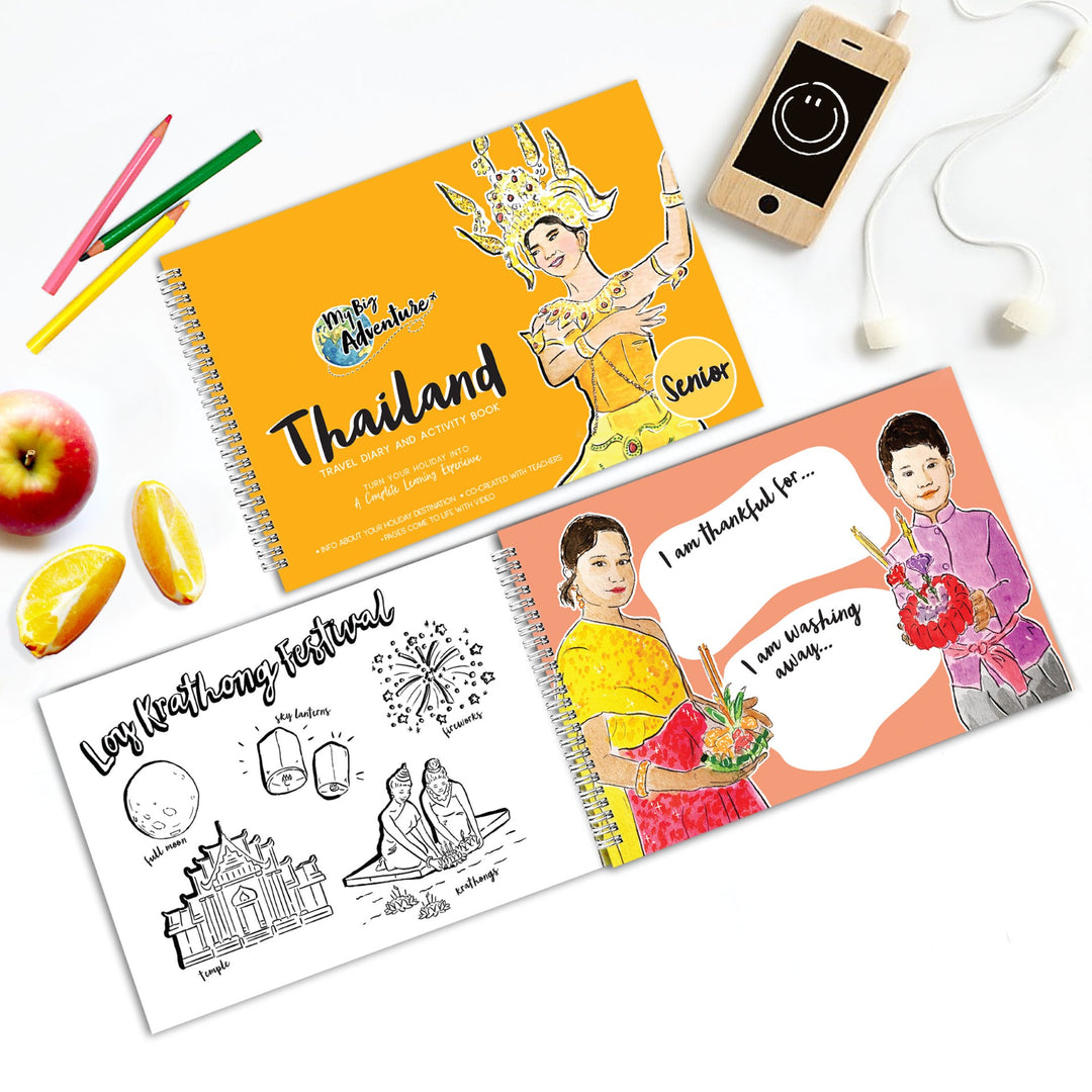 Thailand Travel Diary & Activity Books Senior Edition - My Big ...