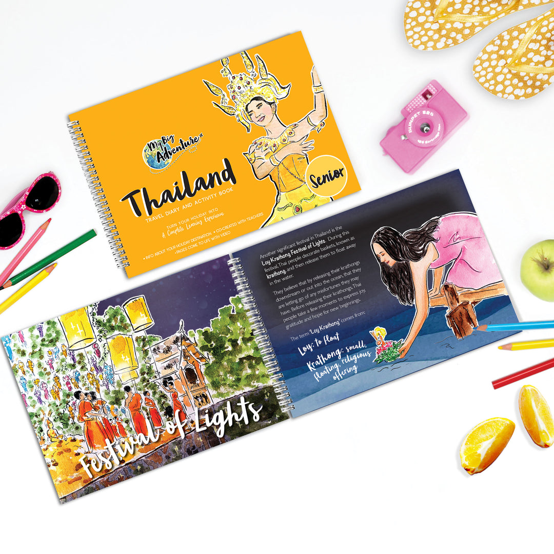 Thailand Travel Diary & Activity Books Senior Edition - My Big ...