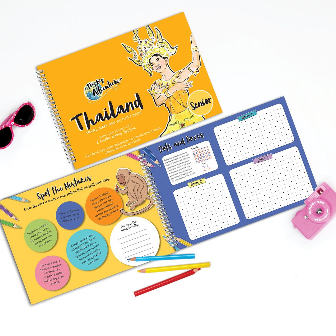 Thailand Travel Diary & Activity Books Senior Edition - My Big ...