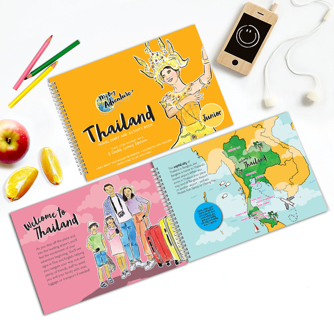 Thailand Travel Diary & Activity Books Junior Edition - My Big ...