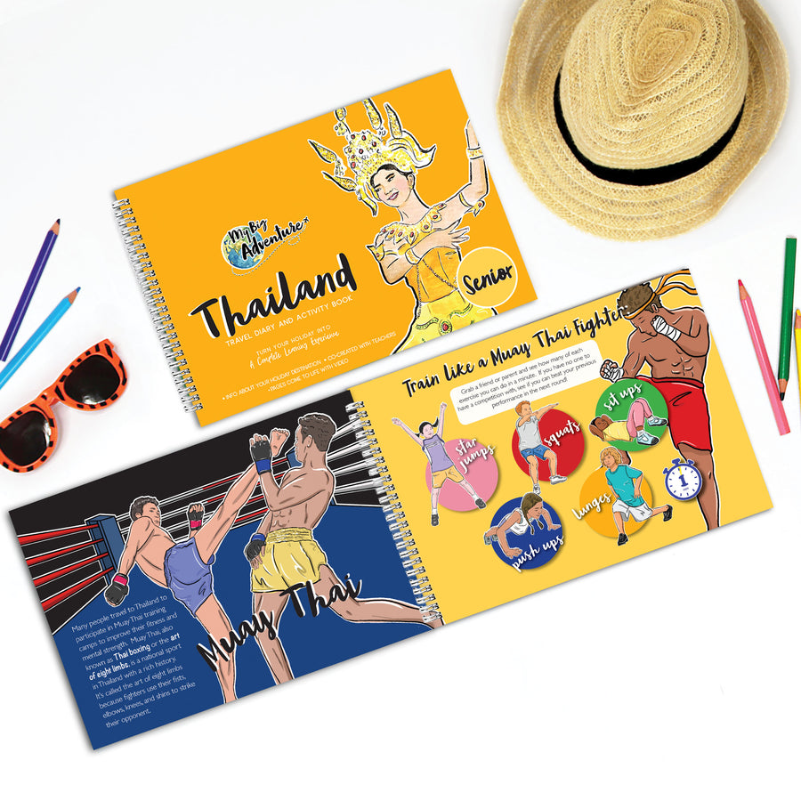 Thailand Travel Diary & Activity Books Senior Edition - My Big ...