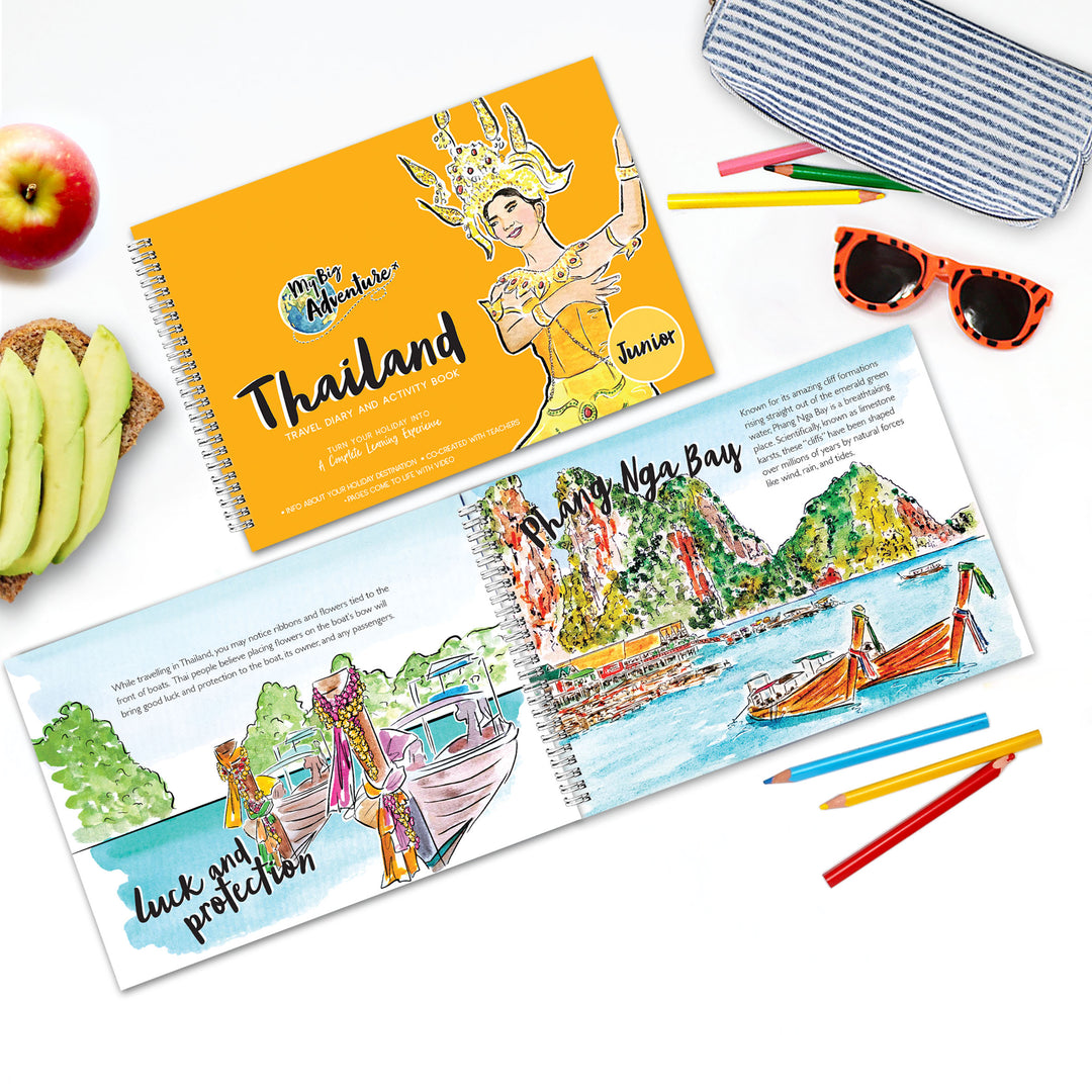 Thailand Travel Diary & Activity Books Junior Edition - My Big ...