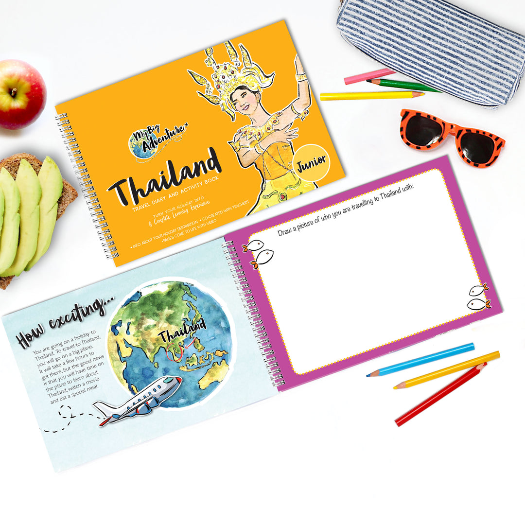Thailand Travel Diary & Activity Books Junior Edition - My Big ...