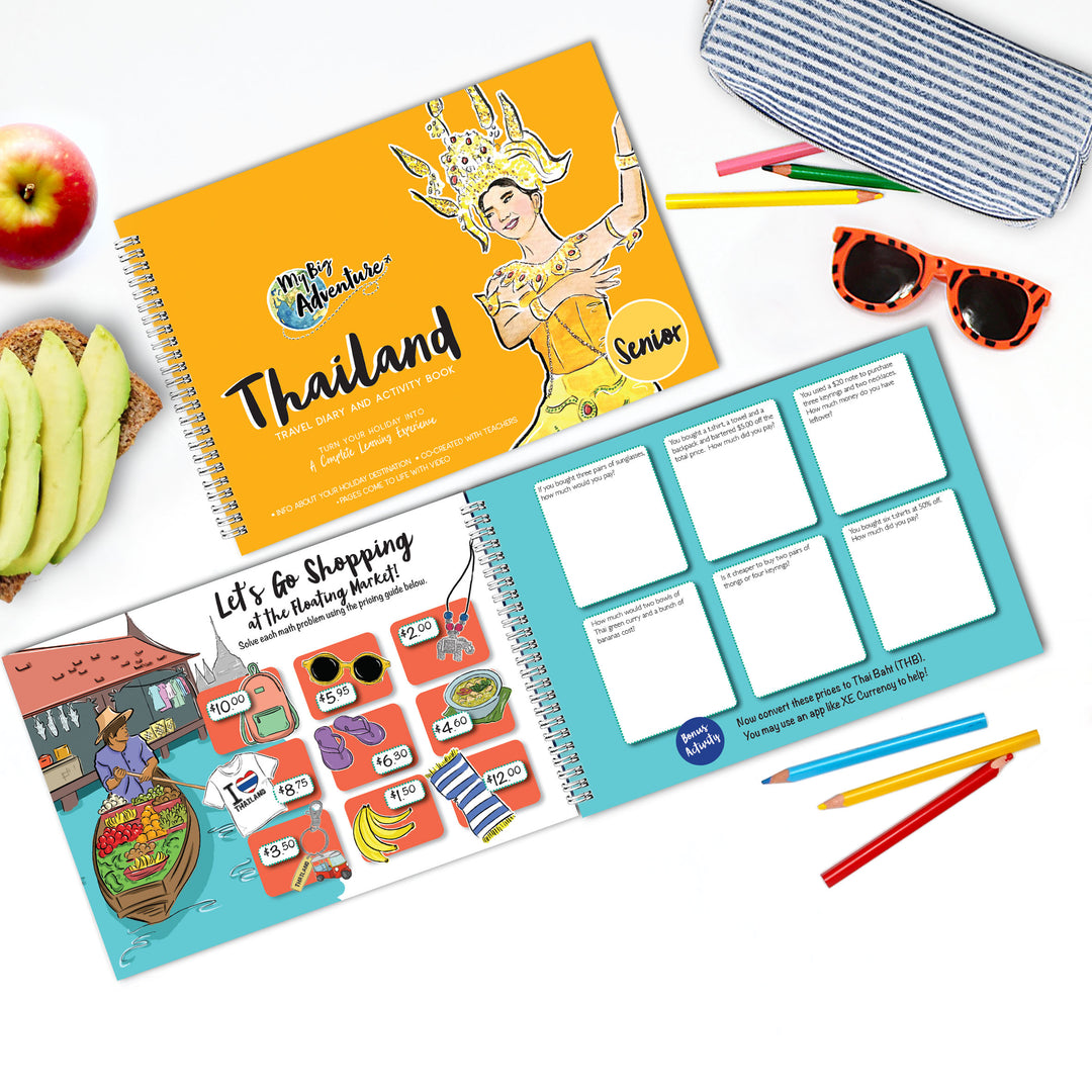 Thailand Travel Diary & Activity Books Senior Edition - My Big ...