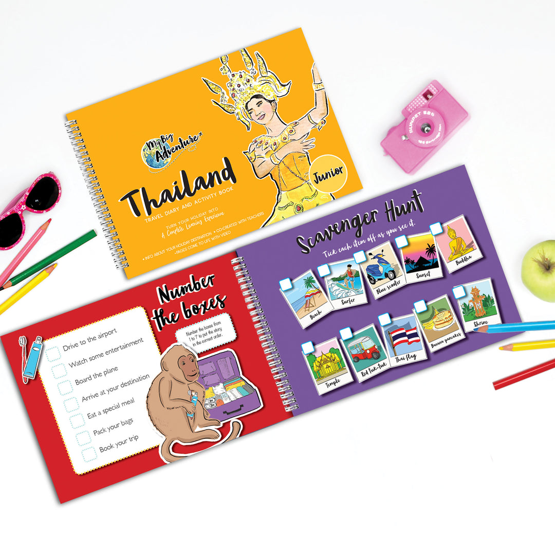 Thailand Travel Diary & Activity Books Junior Edition - My Big ...