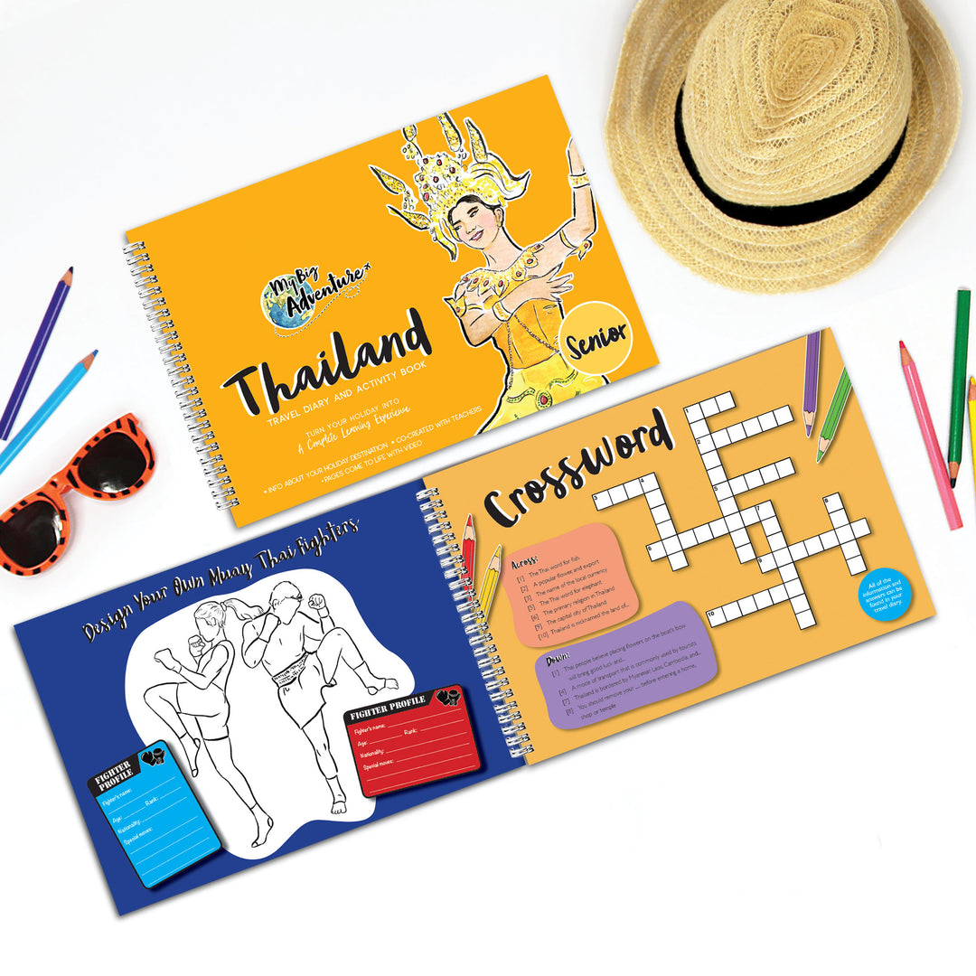 Thailand Travel Diary & Activity Books Senior Edition - My Big ...