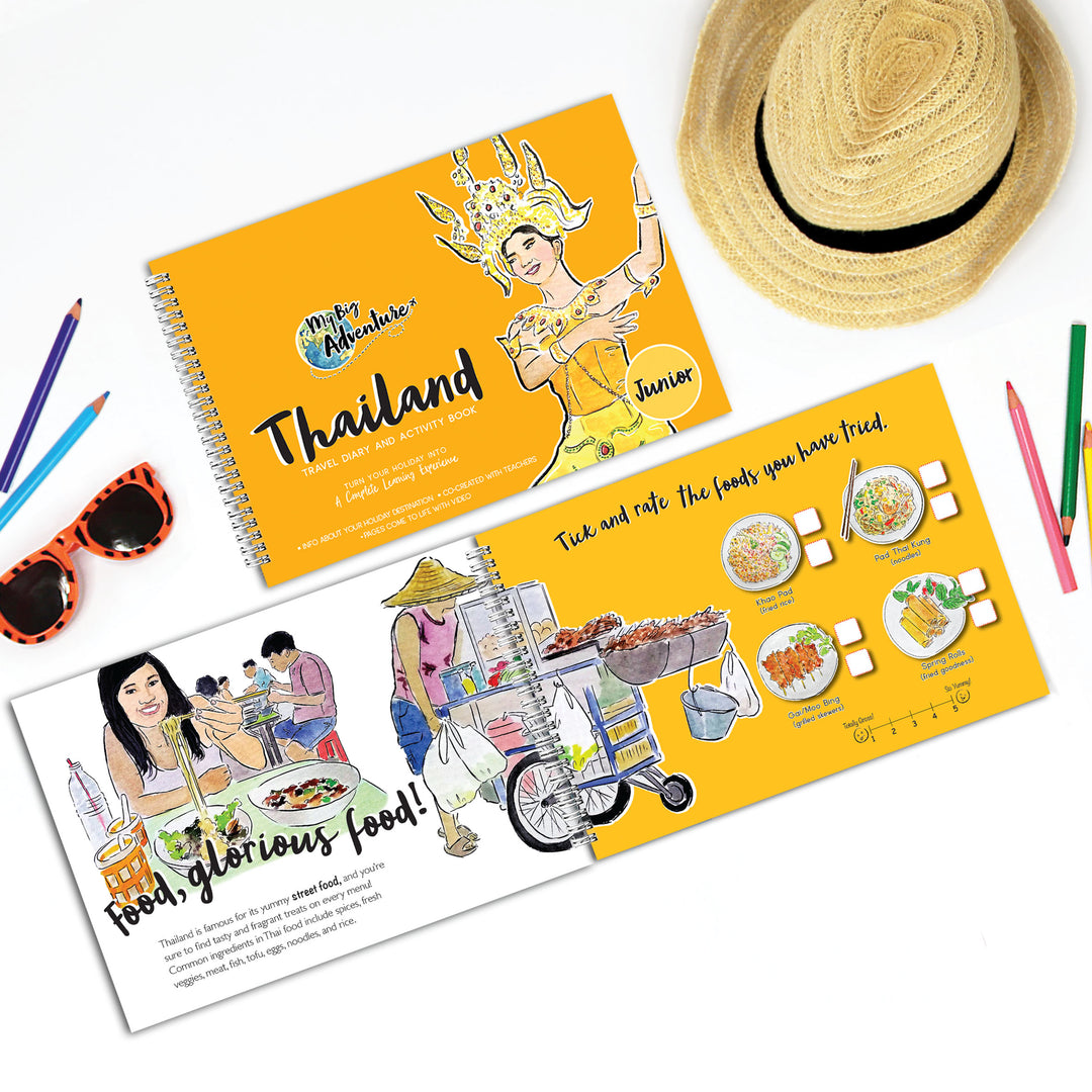 Thailand Travel Diary & Activity Books Junior Edition - My Big ...