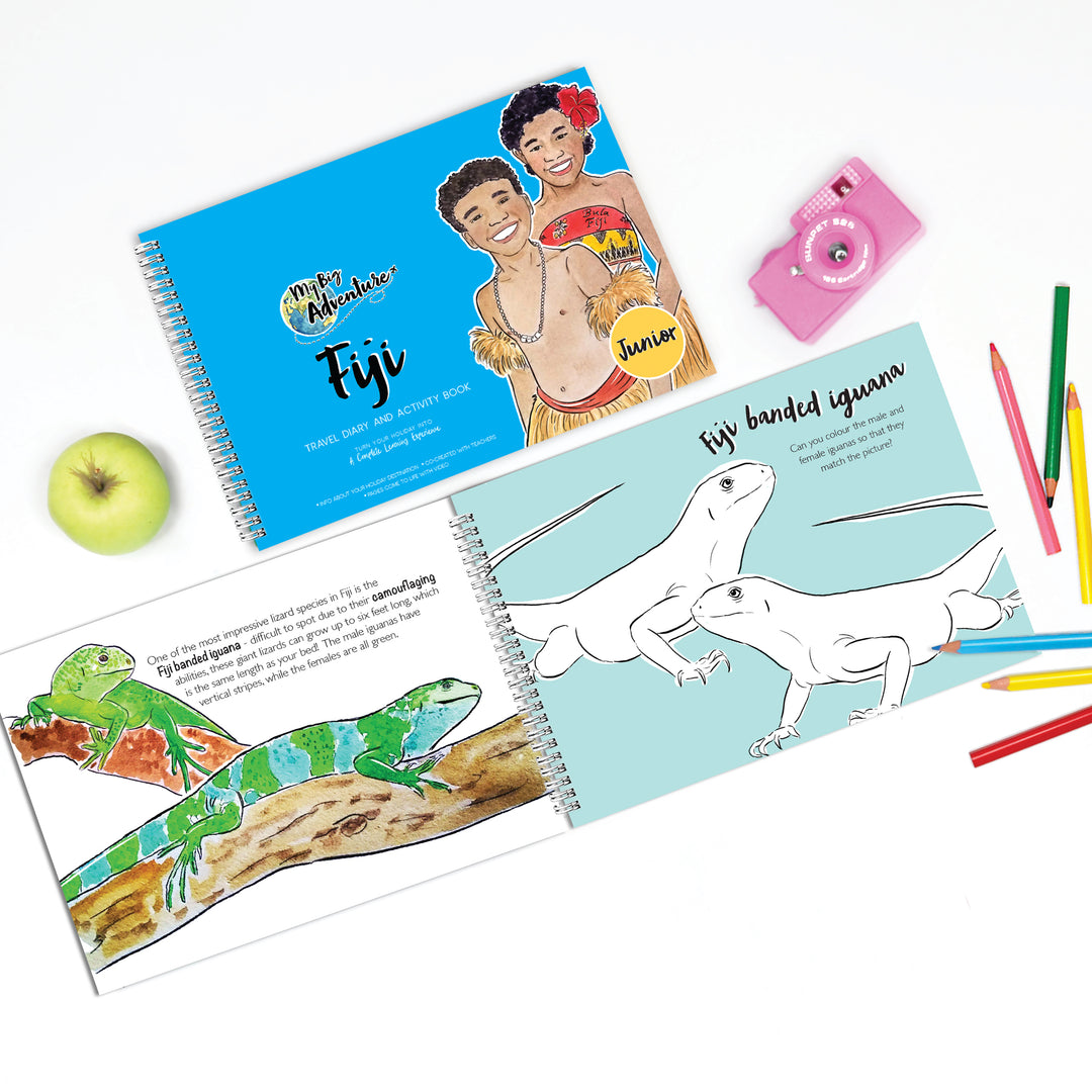 Fiji Travel Diary & Activity Books Junior Edition - My Big Adventure ...