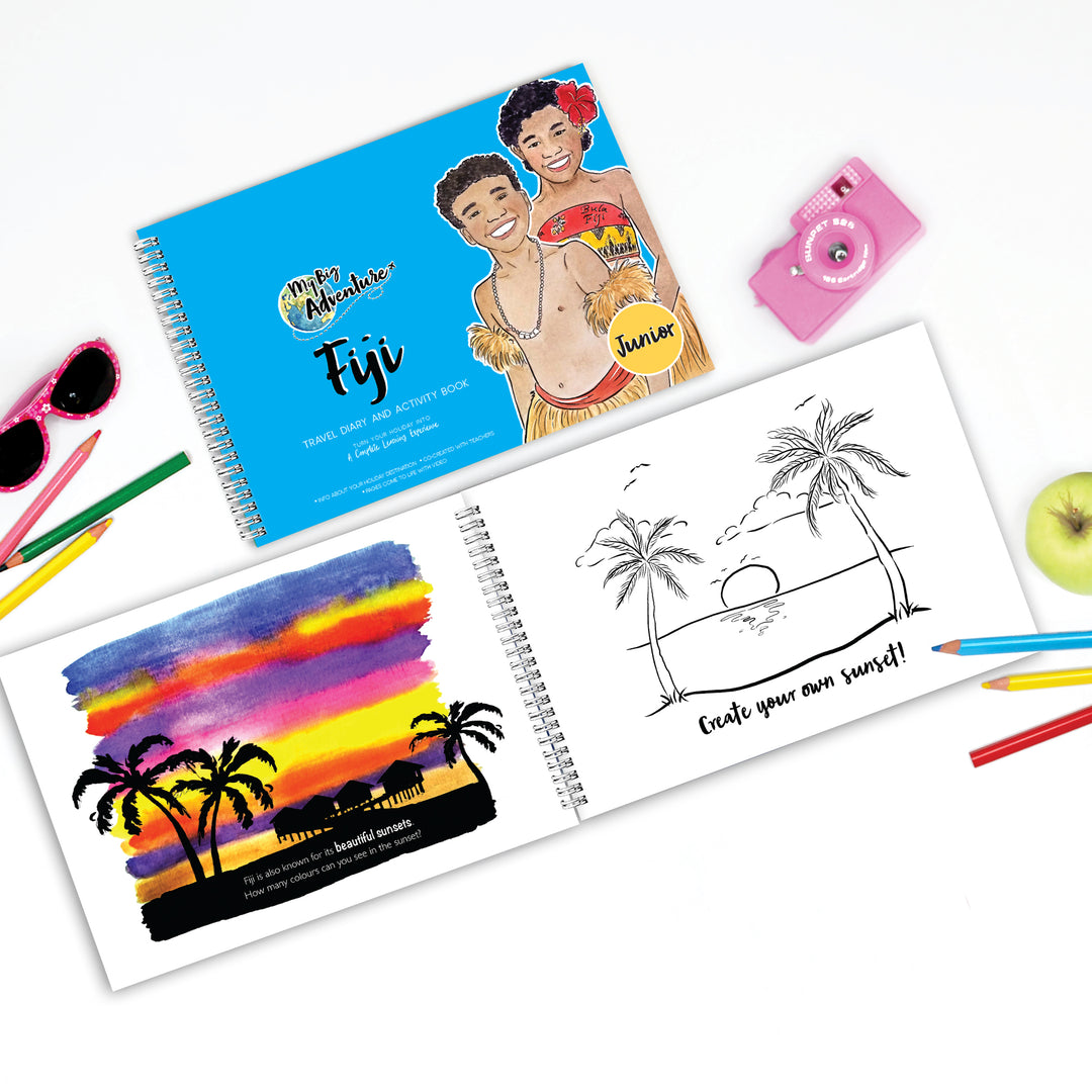 Fiji Travel Diary & Activity Books Junior Edition - My Big Adventure ...