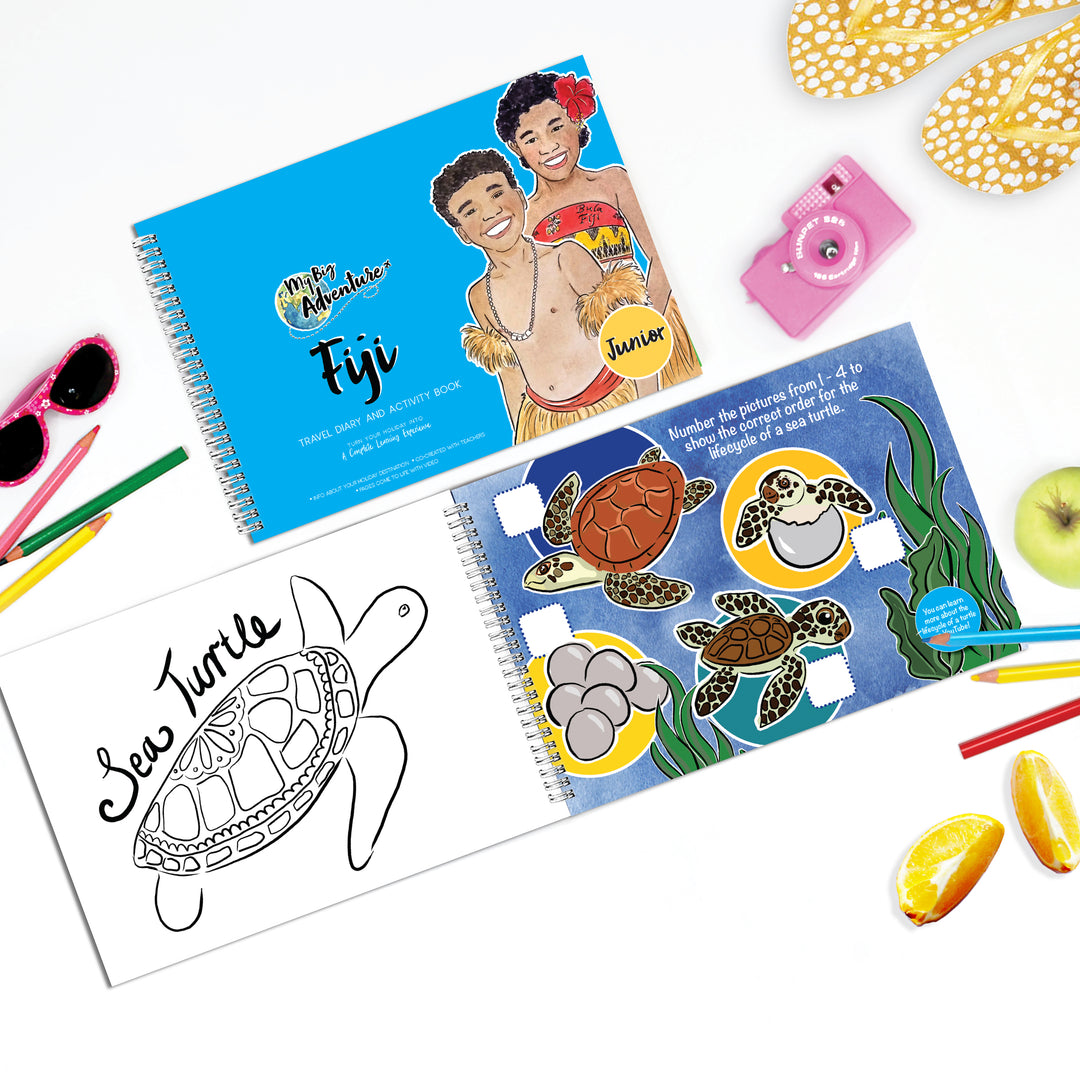 Fiji Travel Diary & Activity Books Junior Edition - My Big Adventure ...