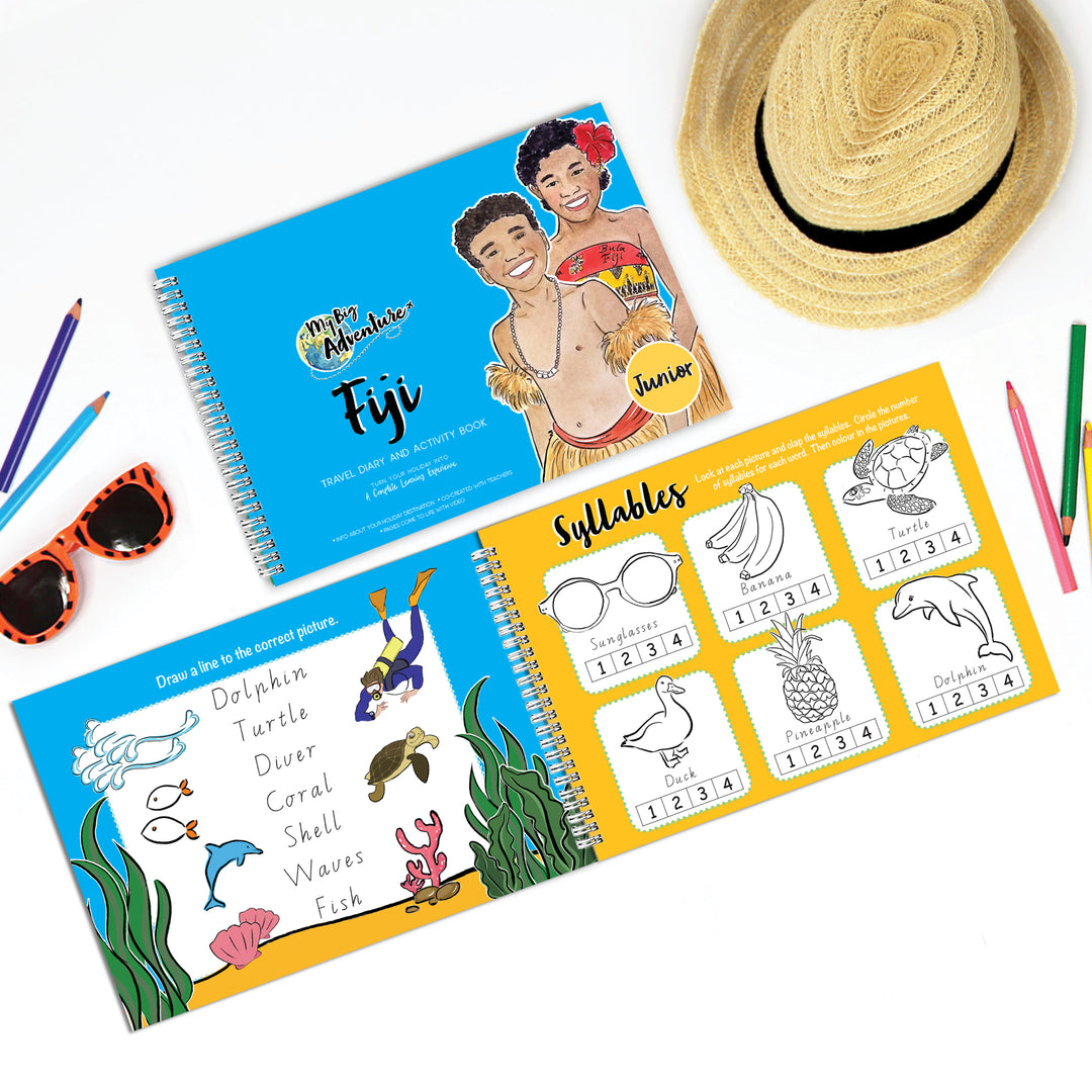 Fiji Travel Diary & Activity Books Junior Edition - My Big Adventure ...