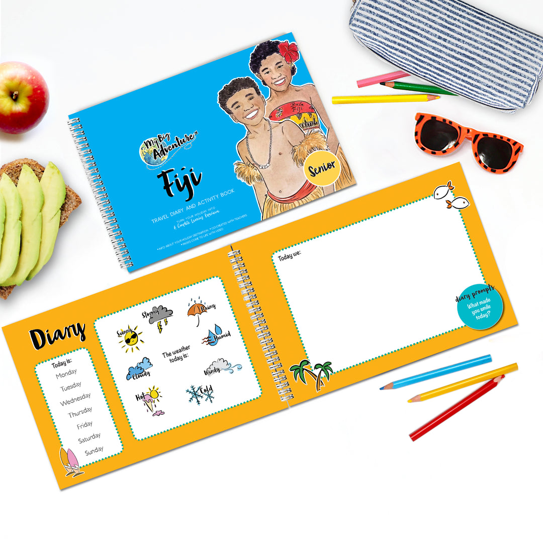 Fiji Travel Diary & Activity Books Senior Edition - My Big Adventure ...