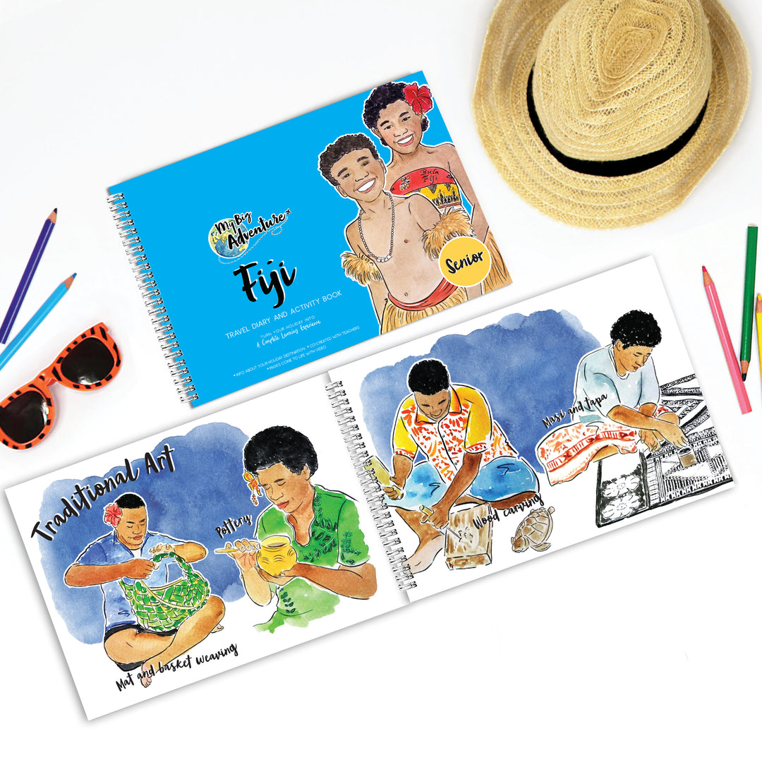 Fiji Travel Diary & Activity Books Senior Edition - My Big Adventure ...