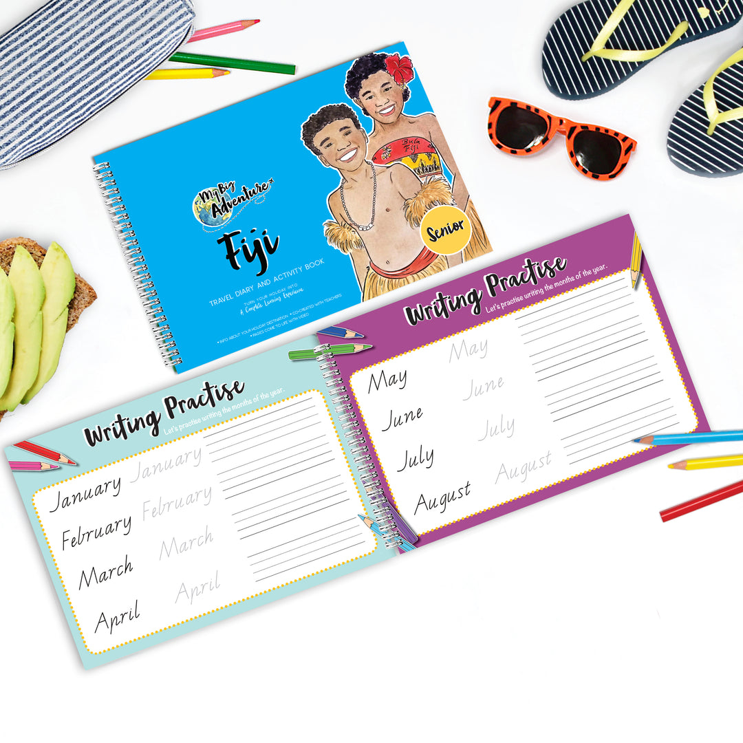 Fiji Travel Diary & Activity Books Senior Edition - My Big Adventure ...