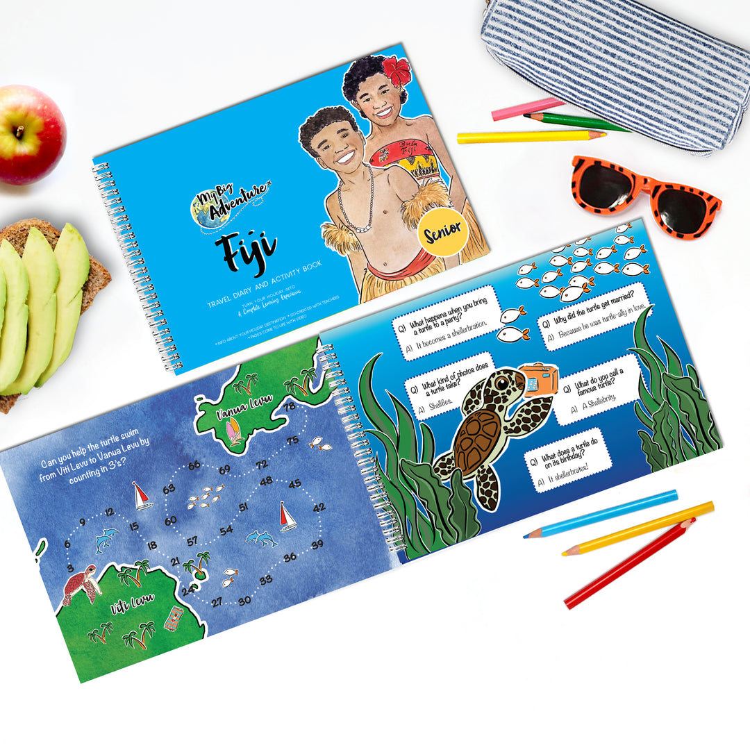 Fiji Travel Diary & Activity Books Senior Edition - My Big Adventure ...