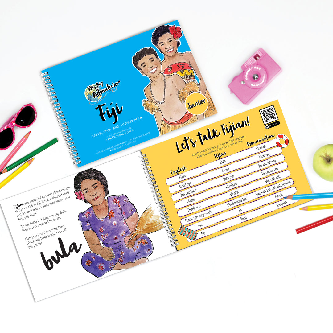 Fiji Travel Diary & Activity Books Junior Edition - My Big Adventure ...