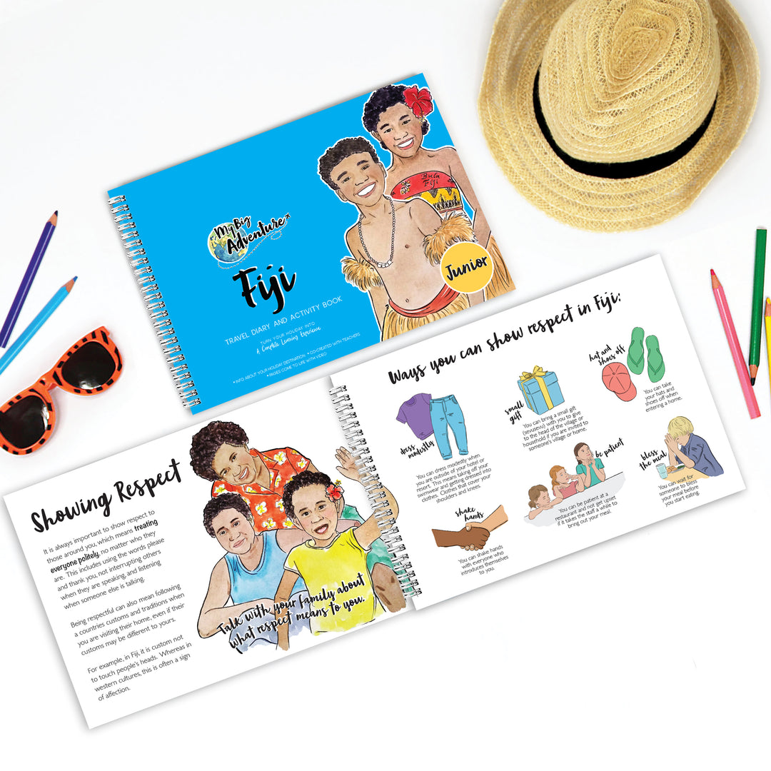 Fiji Travel Diary & Activity Books Junior Edition - My Big Adventure ...