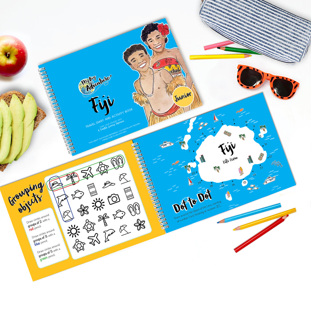 Fiji Travel Diary & Activity Books Junior Edition - My Big Adventure ...