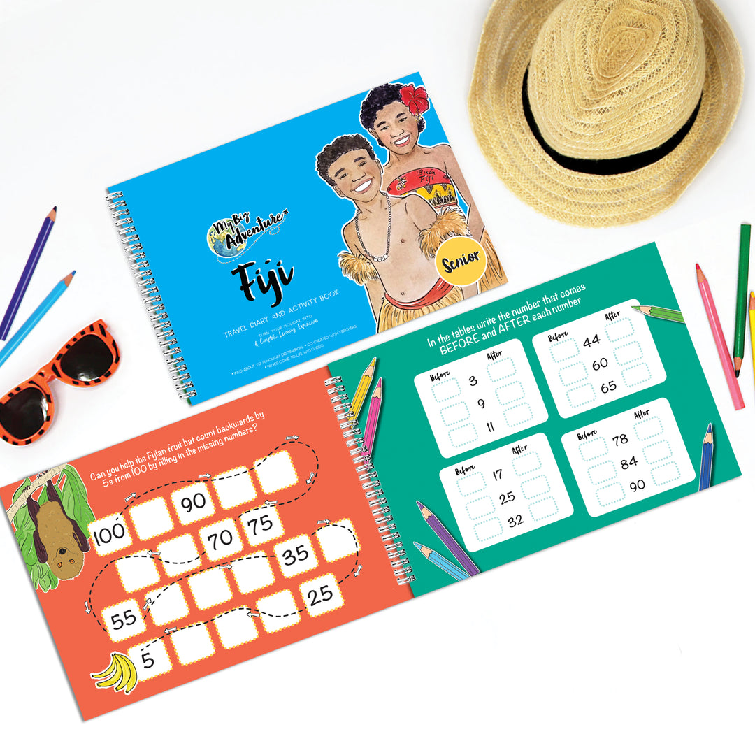 Fiji Travel Diary & Activity Books Senior Edition - My Big Adventure ...