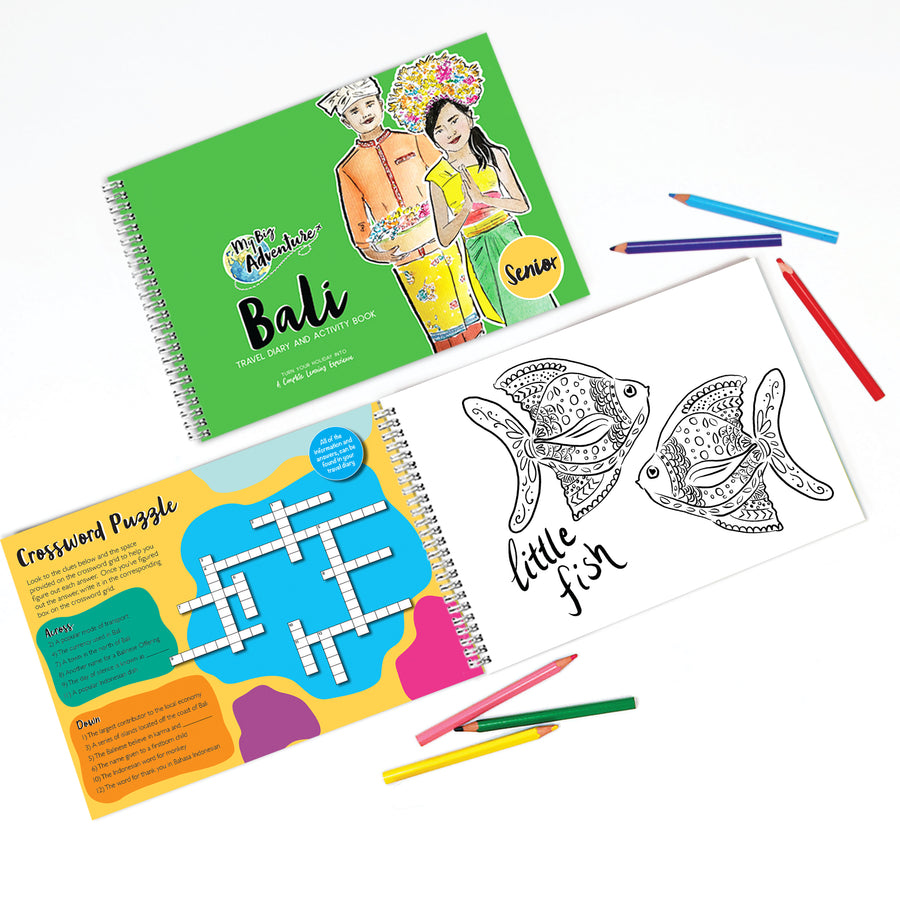 Bali Travel Diary & Activity Books Senior Edition - My Big Adventure#N ...