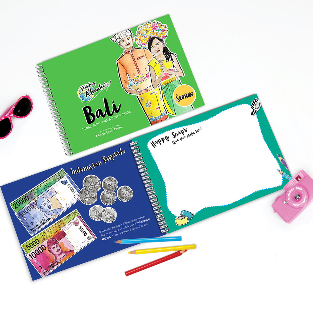 Bali Travel Diary & Activity Books Senior Edition - My Big Adventure#N ...