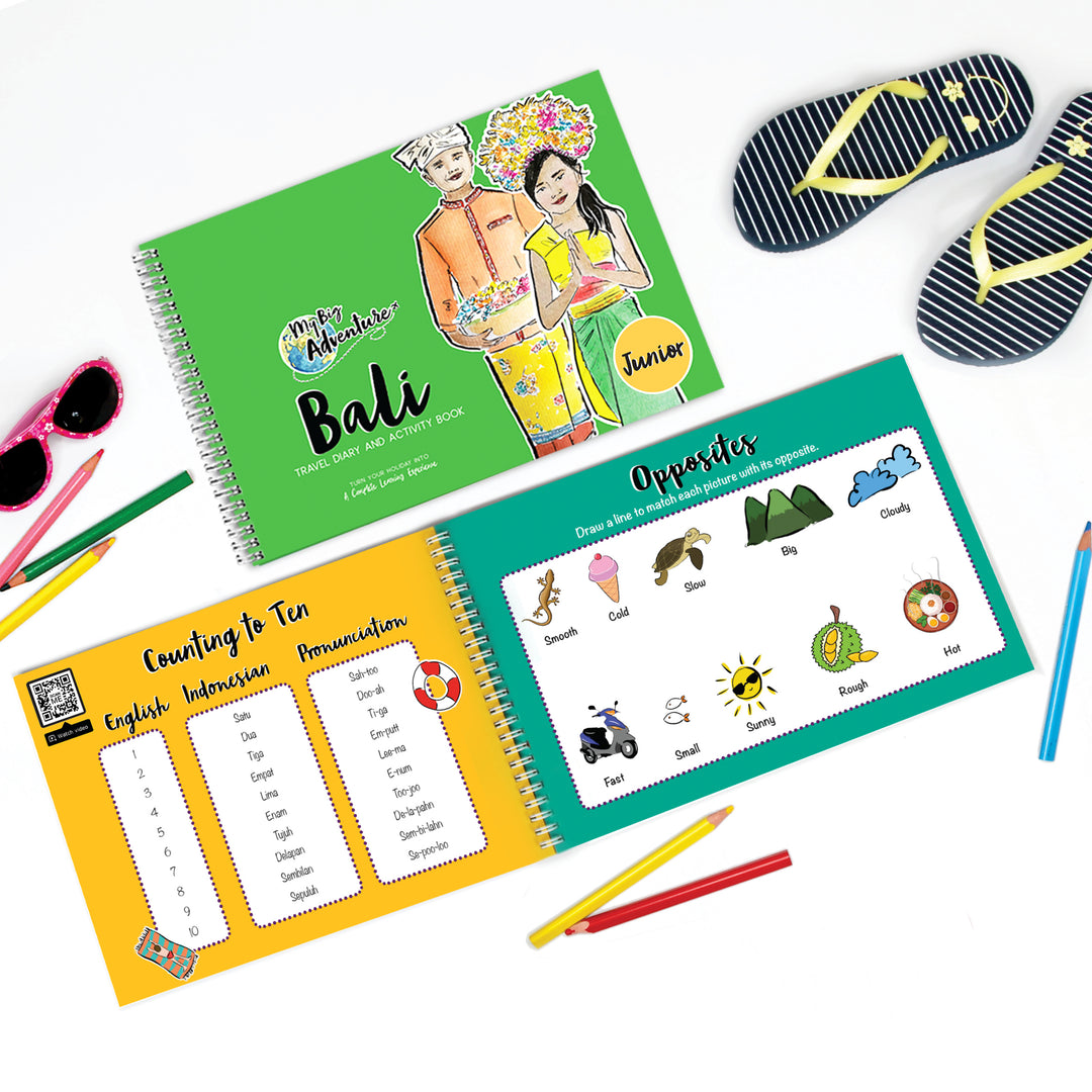 Bali Travel Diary & Activity Books Junior Edition - My Big Adventure ...
