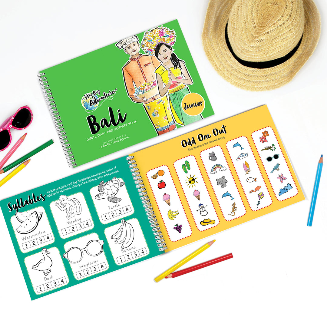 Bali Travel Diary & Activity Books Junior Edition - My Big Adventure ...