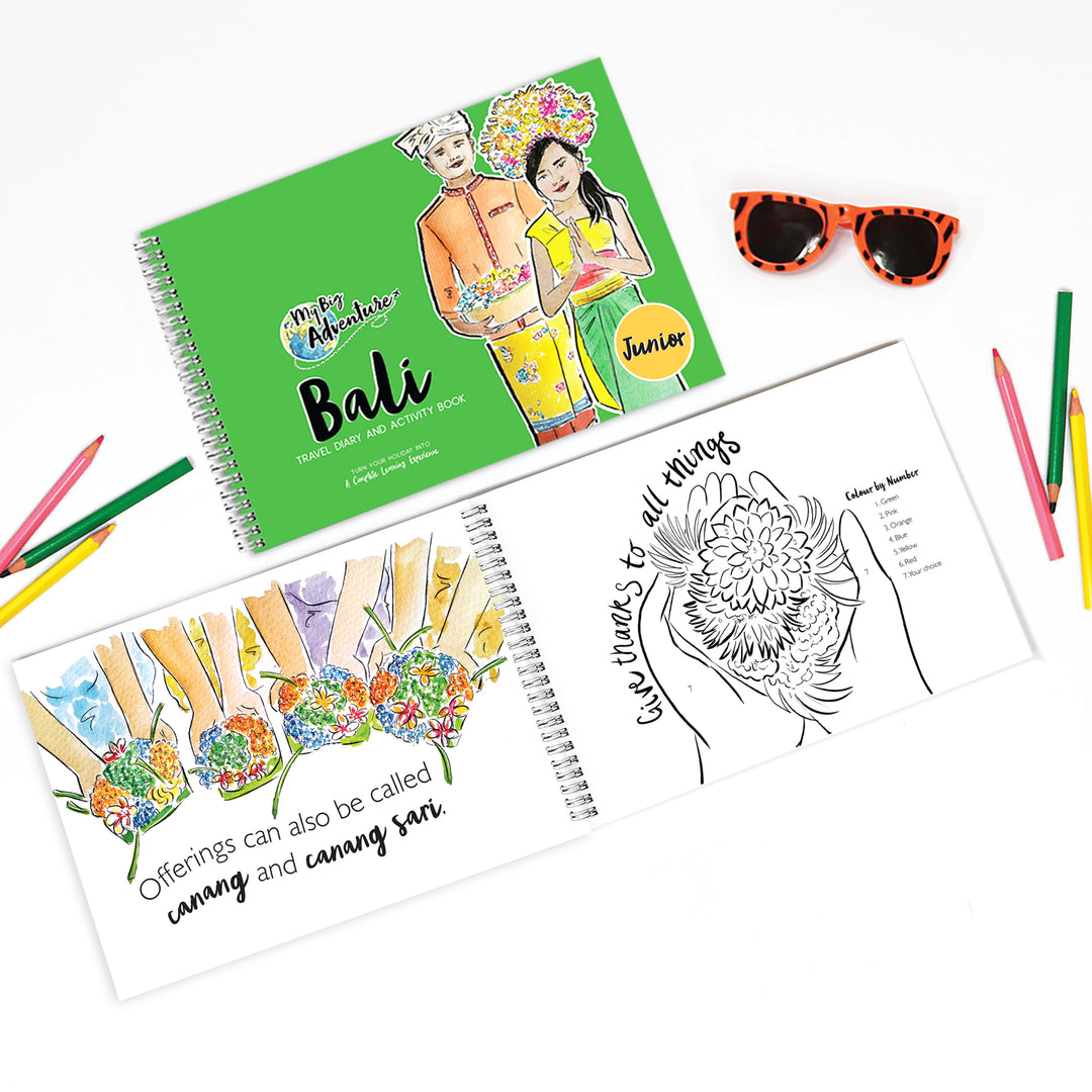 Bali Travel Diary & Activity Books Junior Edition - My Big Adventure ...