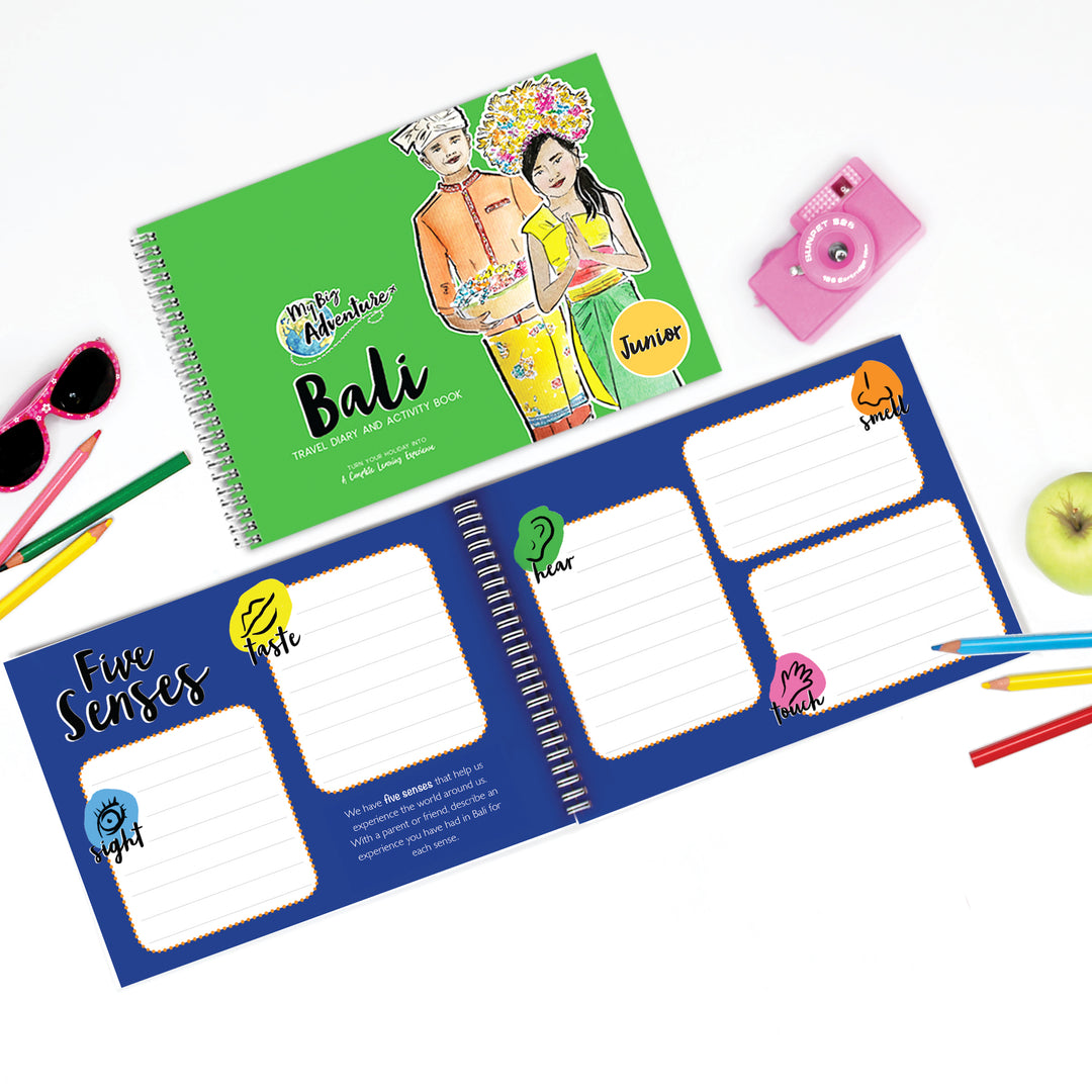 Bali Travel Diary & Activity Books Junior Edition - My Big Adventure ...