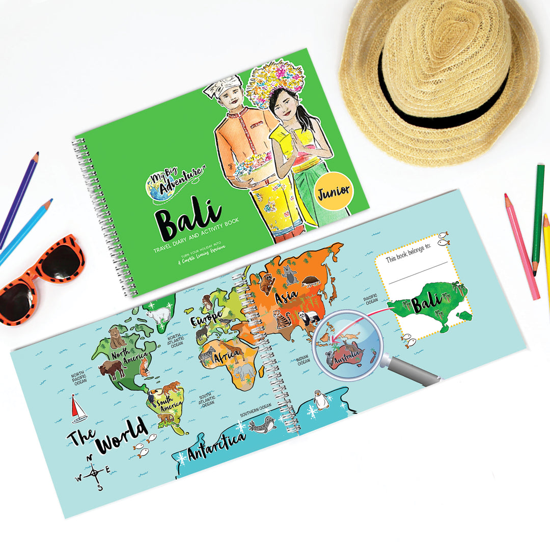 Bali Travel Diary & Activity Books Junior Edition - My Big Adventure ...