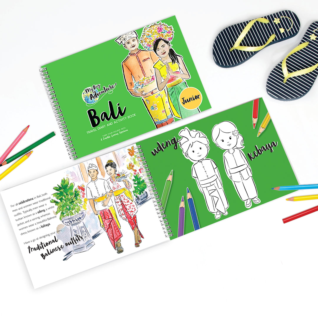 Bali Travel Diary & Activity Books Junior Edition - My Big Adventure ...