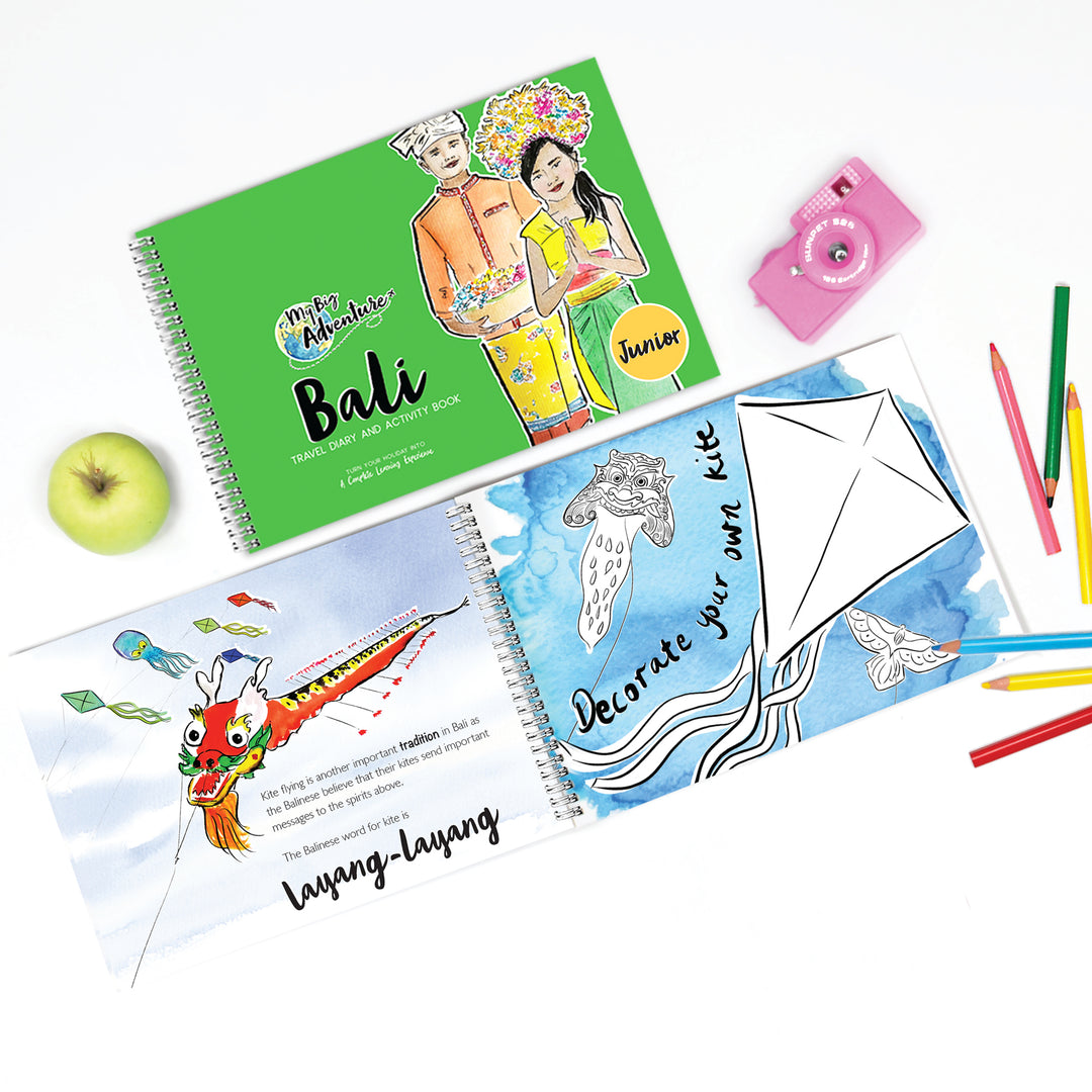 Bali Travel Diary & Activity Books Junior Edition - My Big Adventure ...