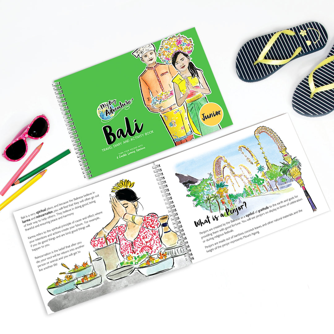 Bali Travel Diary & Activity Books Junior Edition - My Big Adventure ...