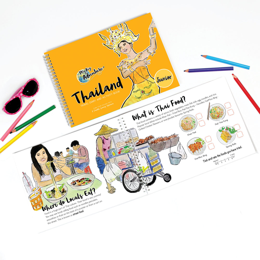Thailand Travel Diary & Activity Books Junior Edition - My Big ...