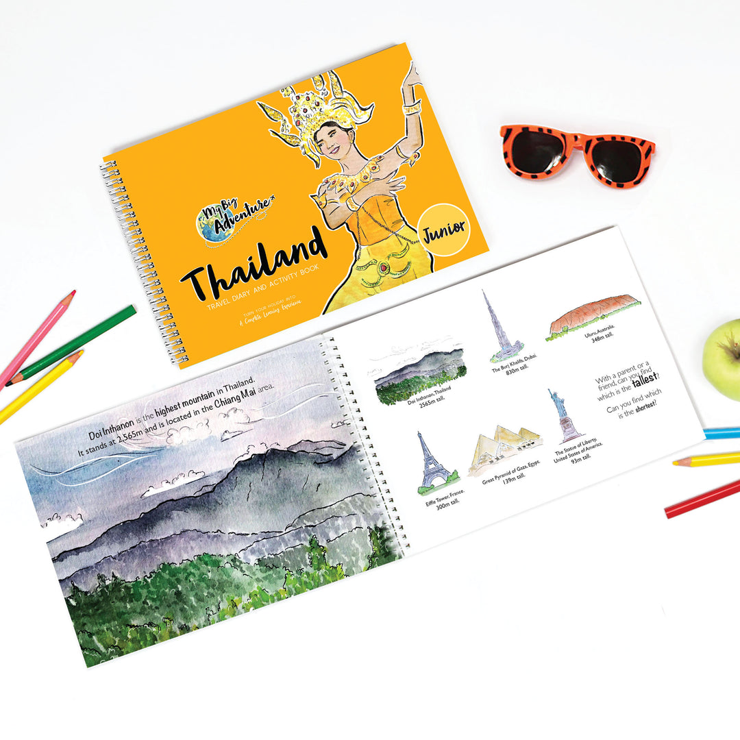 Thailand Travel Diary & Activity Books Junior Edition - My Big ...