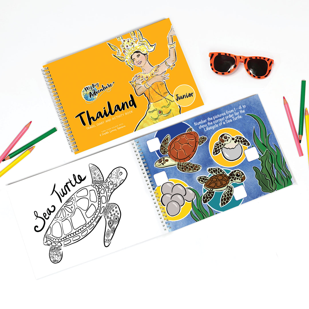 Thailand Travel Diary & Activity Books Junior Edition - My Big ...