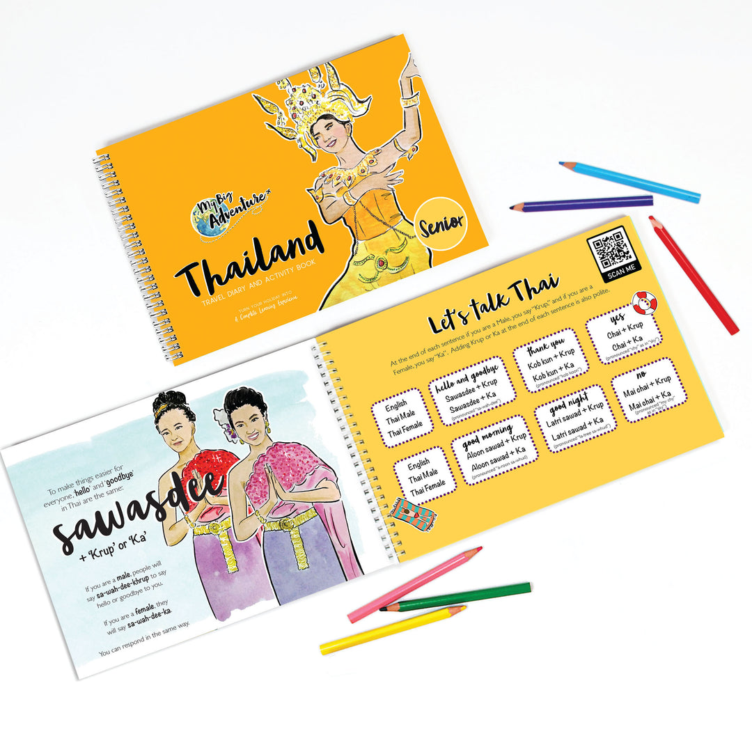 Thailand Travel Diary & Activity Books Senior Edition - My Big ...