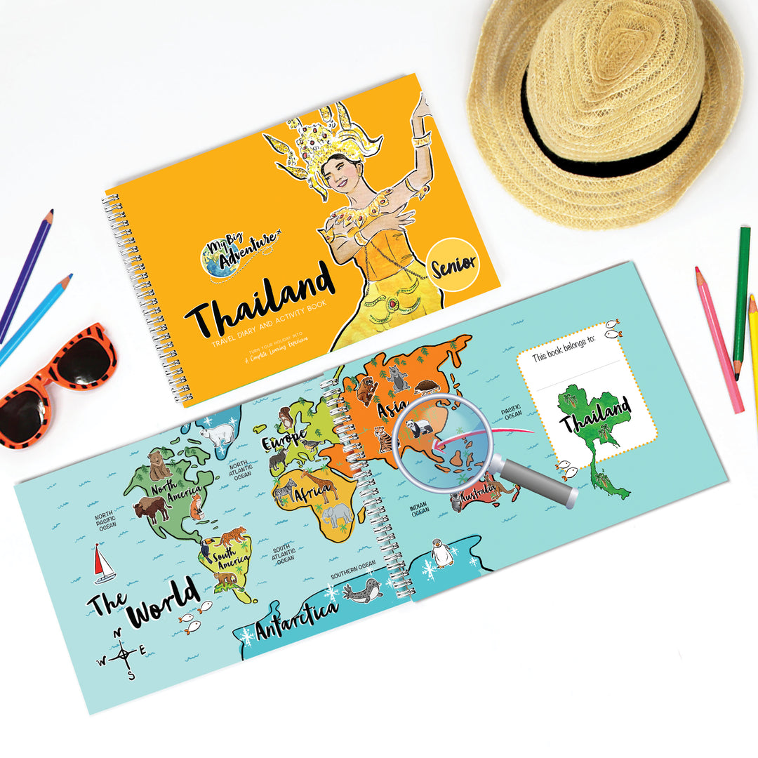 Thailand Travel Diary & Activity Books Senior Edition - My Big ...
